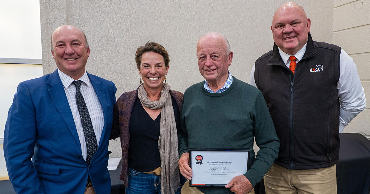 Lifetime of dedication: Hugh Munro awarded life membership with Angus ...